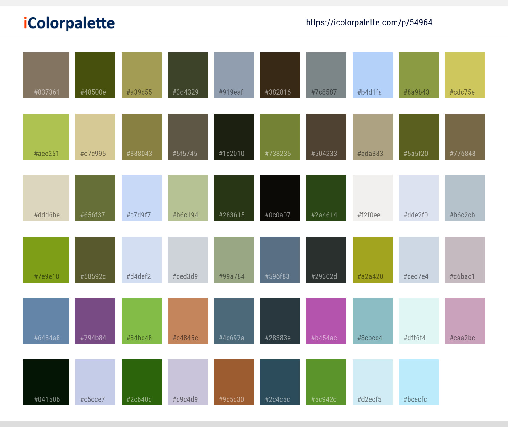 Color Palette Ideas from Road Path Vegetation Image | iColorpalette