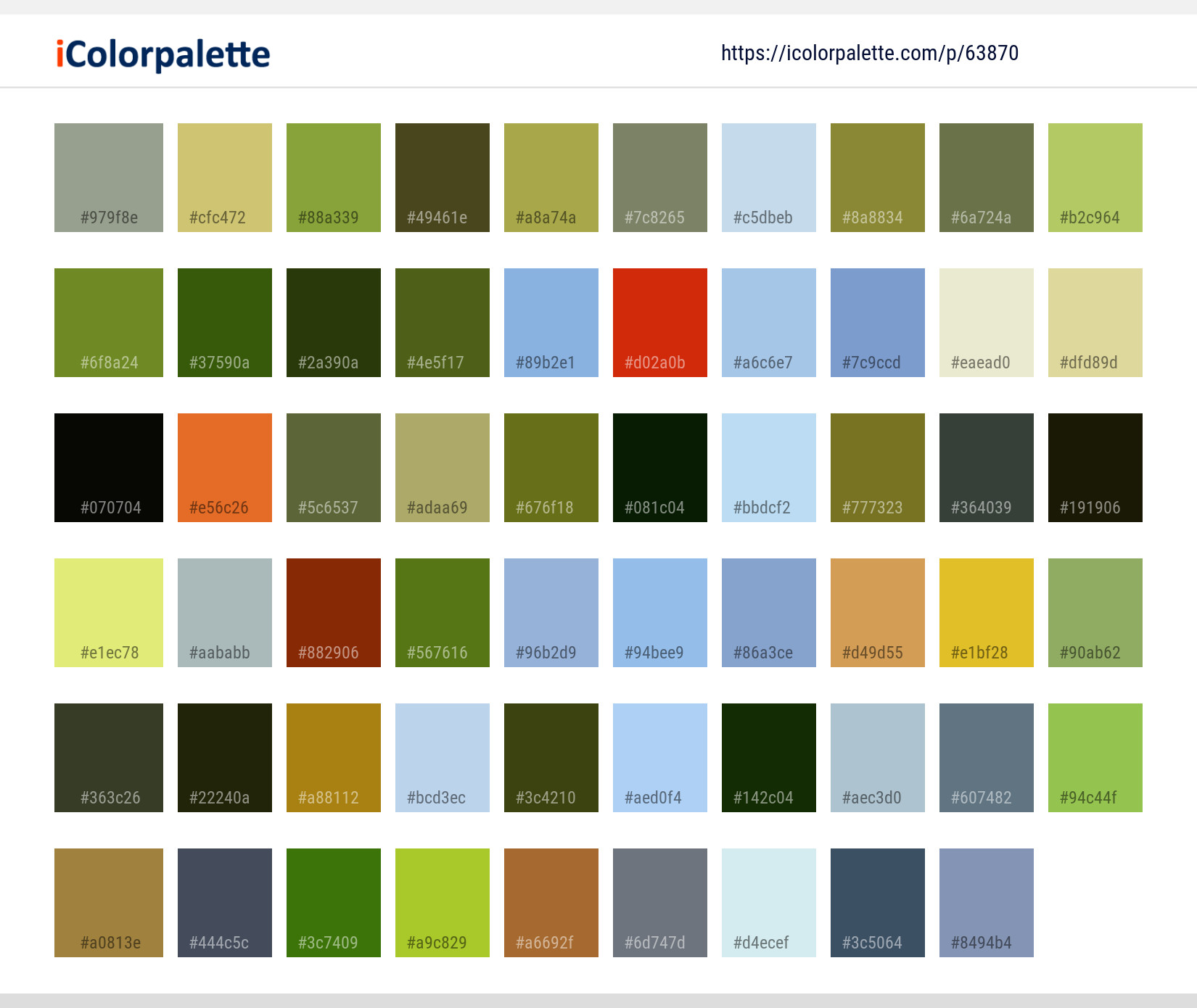 Color Palette Ideas from Vegetation Ecosystem Nature Reserve Image ...