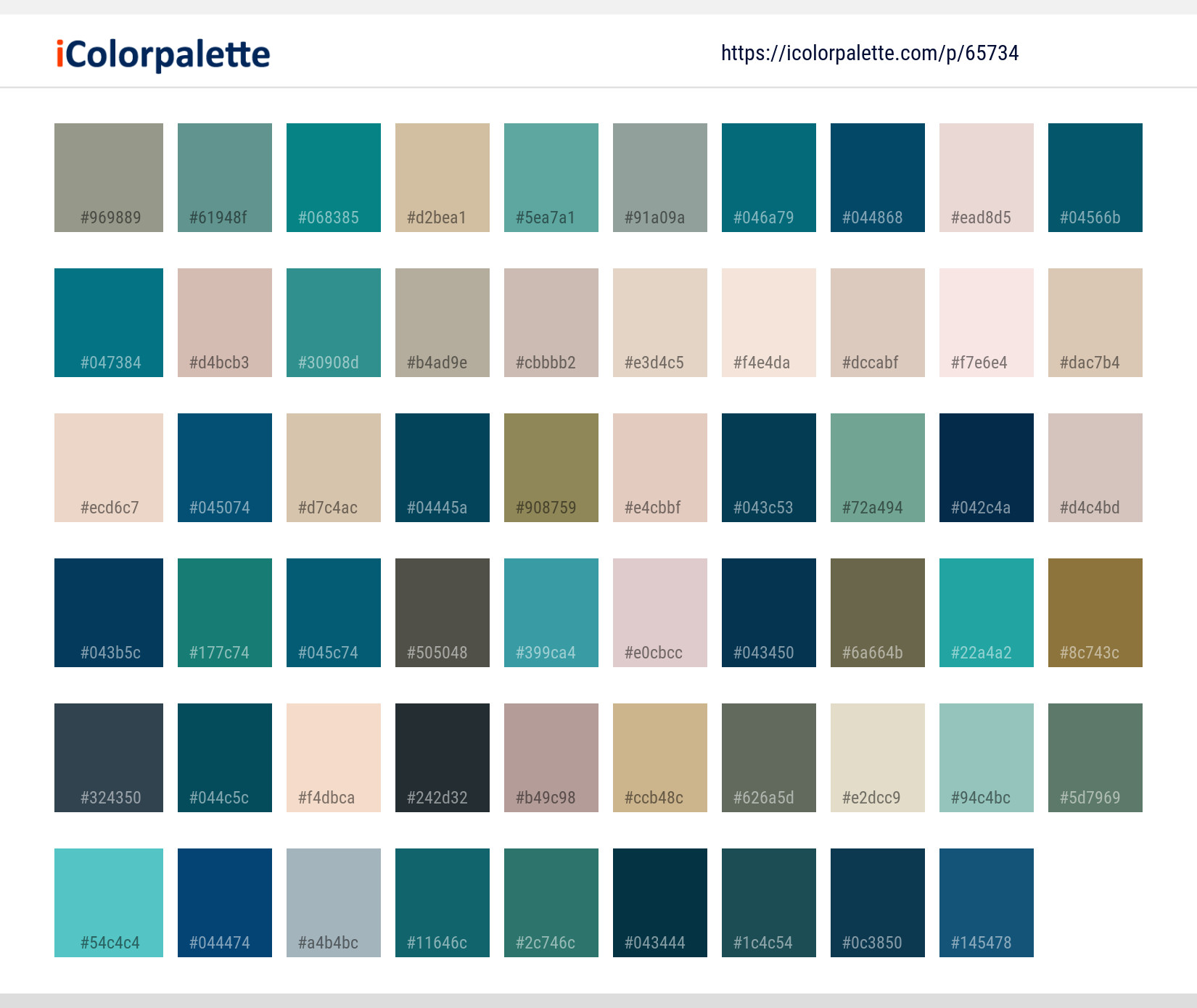 Color Palette Ideas from Sea Blue Coastal And Oceanic Landforms Image ...