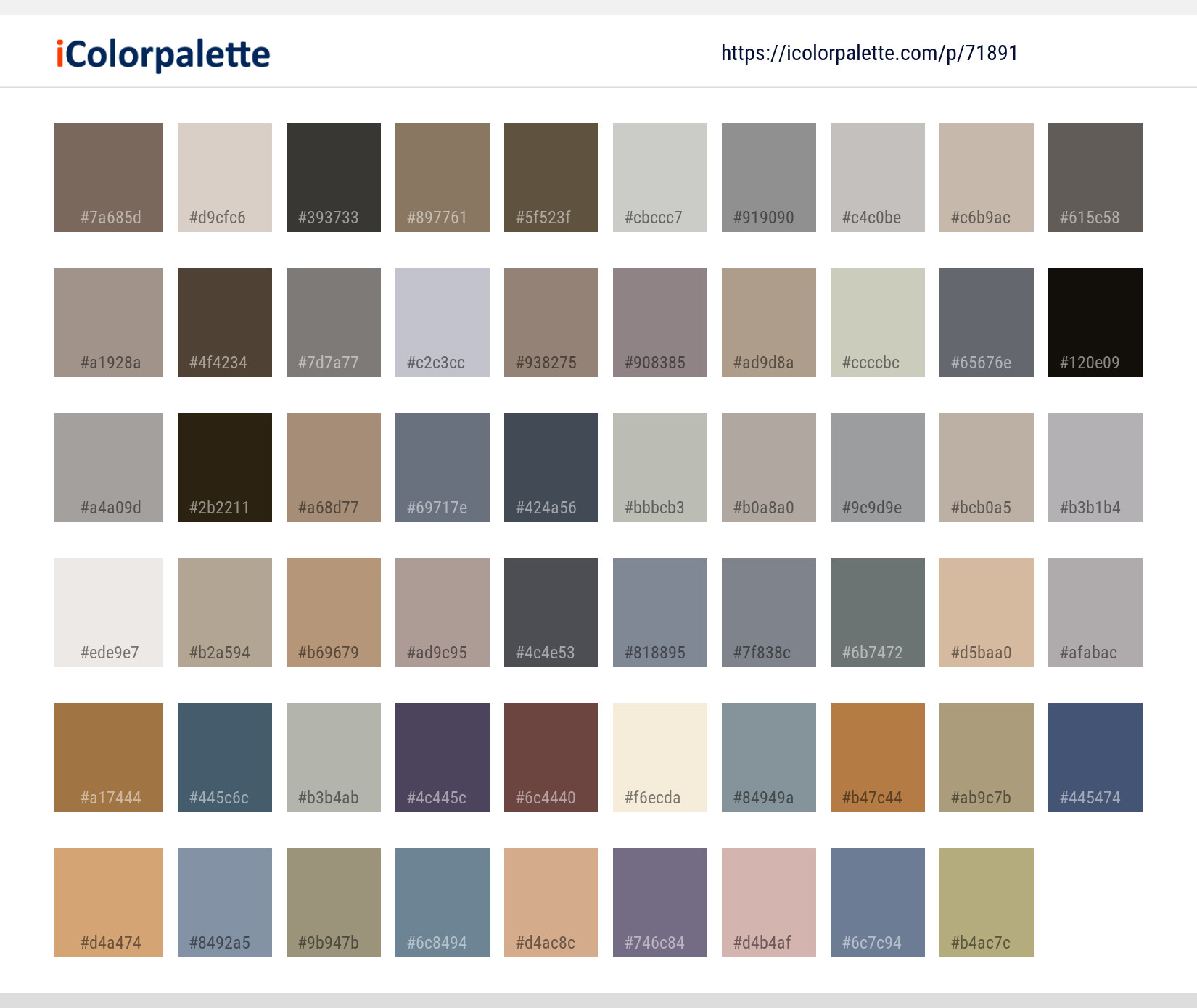 Color Palette Ideas from Rock Bedrock Geology Image | iColorpalette