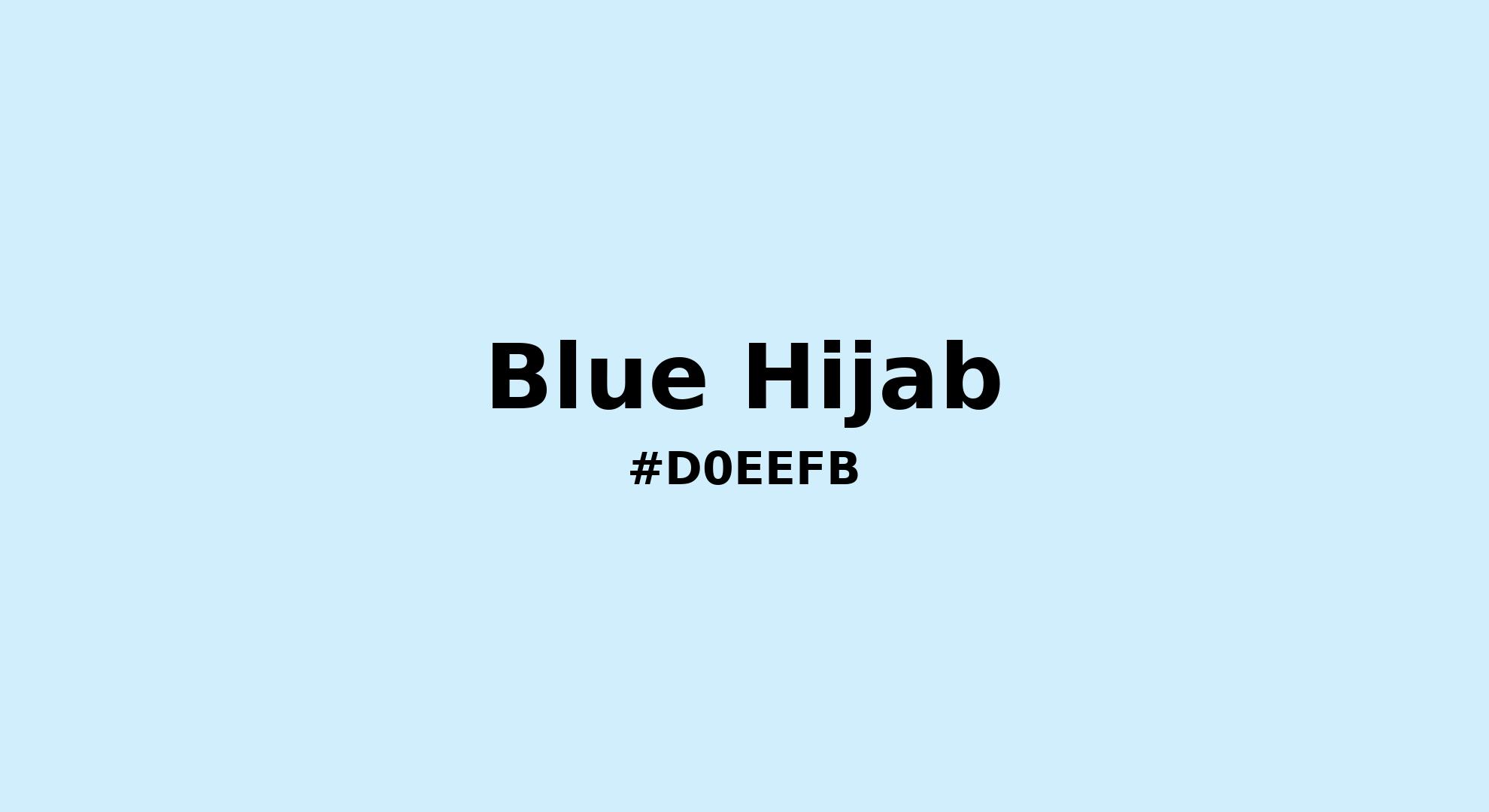 Blue Hijab | Color conversion CMYK | Hsl | Rgb | Pantone Printing Match