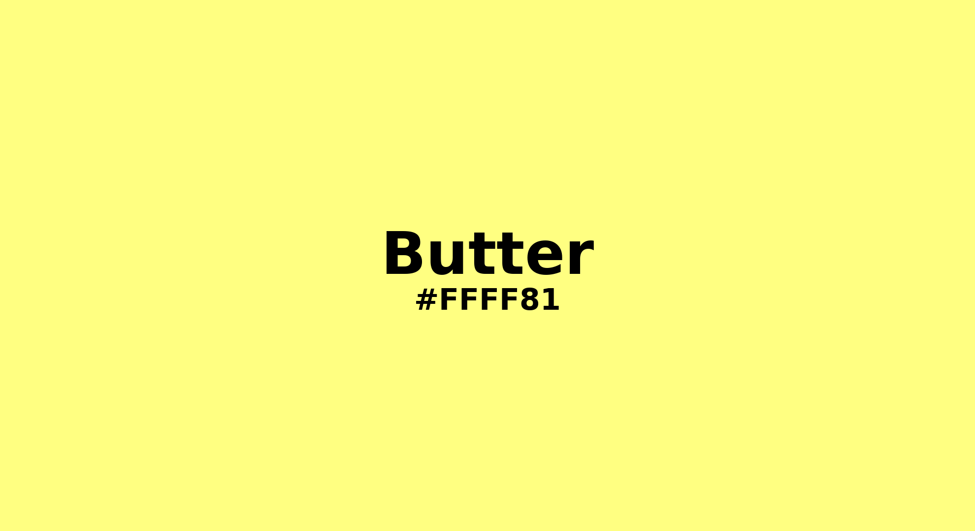 Butter | Color conversion CMYK | Hsl | Rgb | Pantone Printing Match