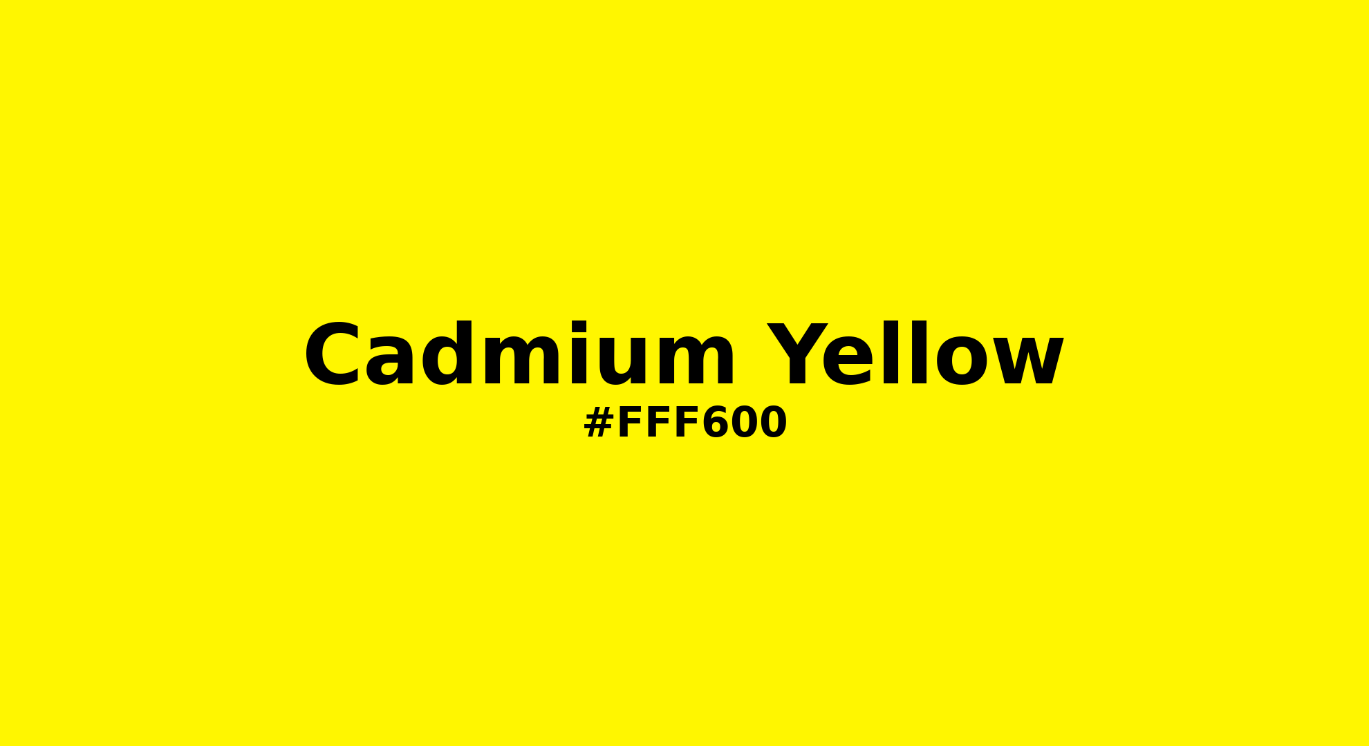 Cadmium Yellow Color | fff600 | Color conversion CMYK | Hsl | Rgb ...