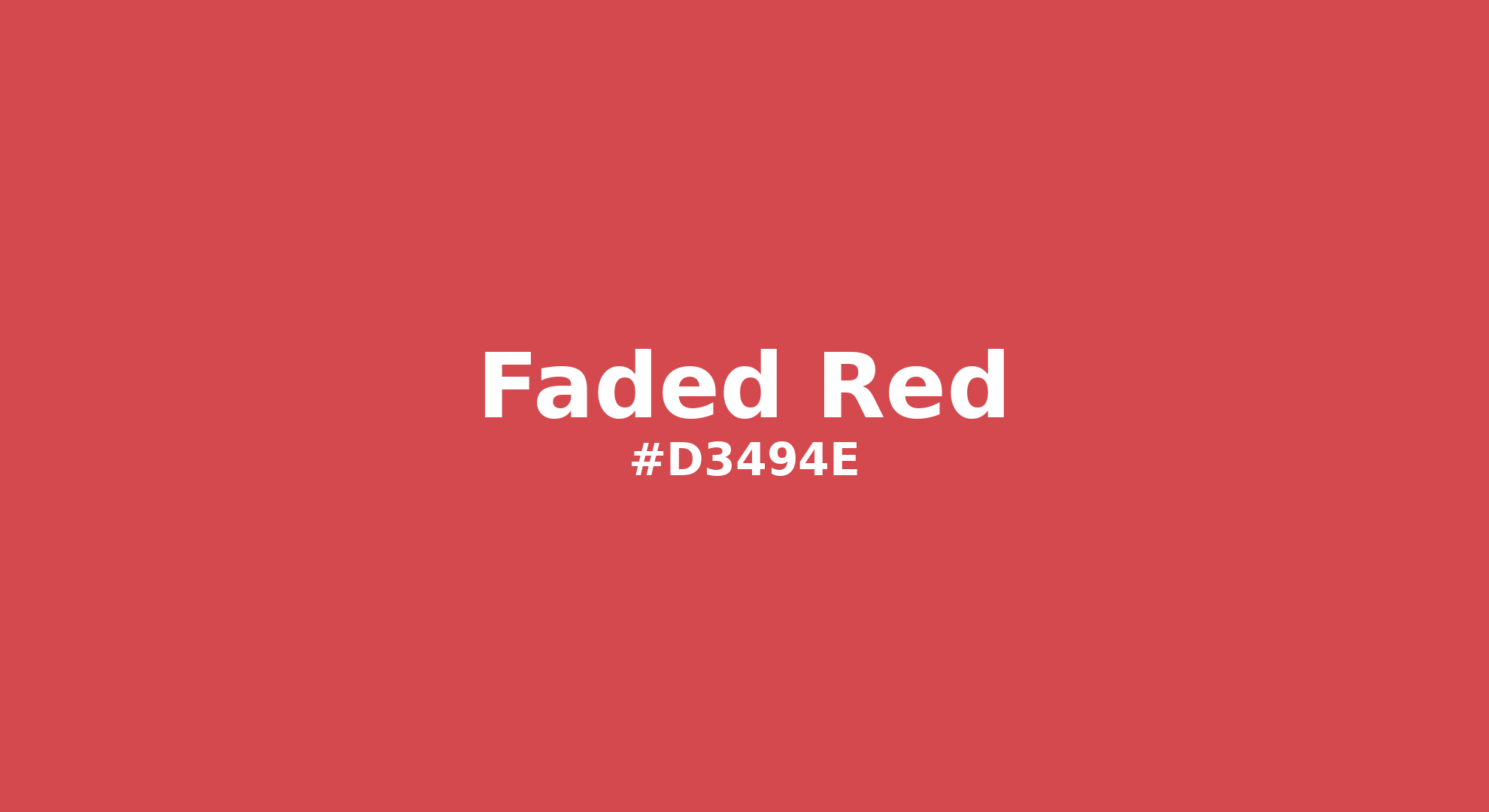 Faded Red Color | d3494e | Color conversion CMYK | Hsl | Rgb | Pantone ...