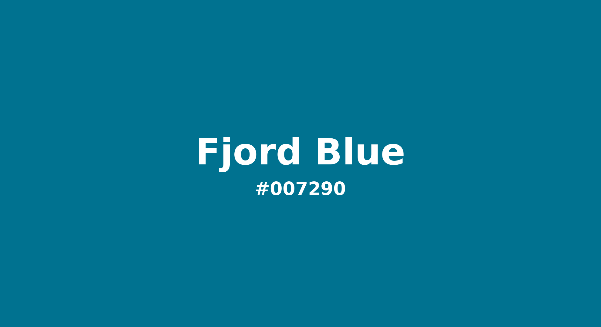 Fjord Blue Color | 007290 | Color conversion CMYK | Hsl | Rgb | Pantone ...