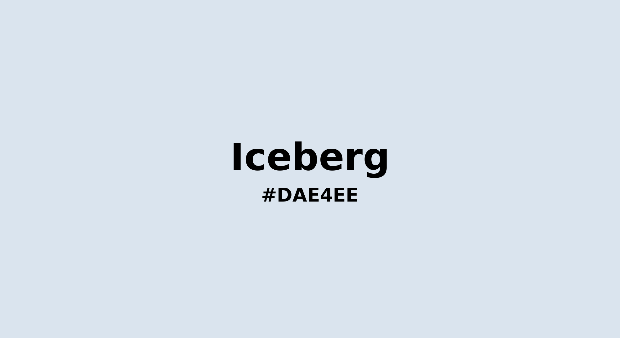Iceberg Color | dae4ee | Color conversion CMYK | Hsl | Rgb | Pantone ...