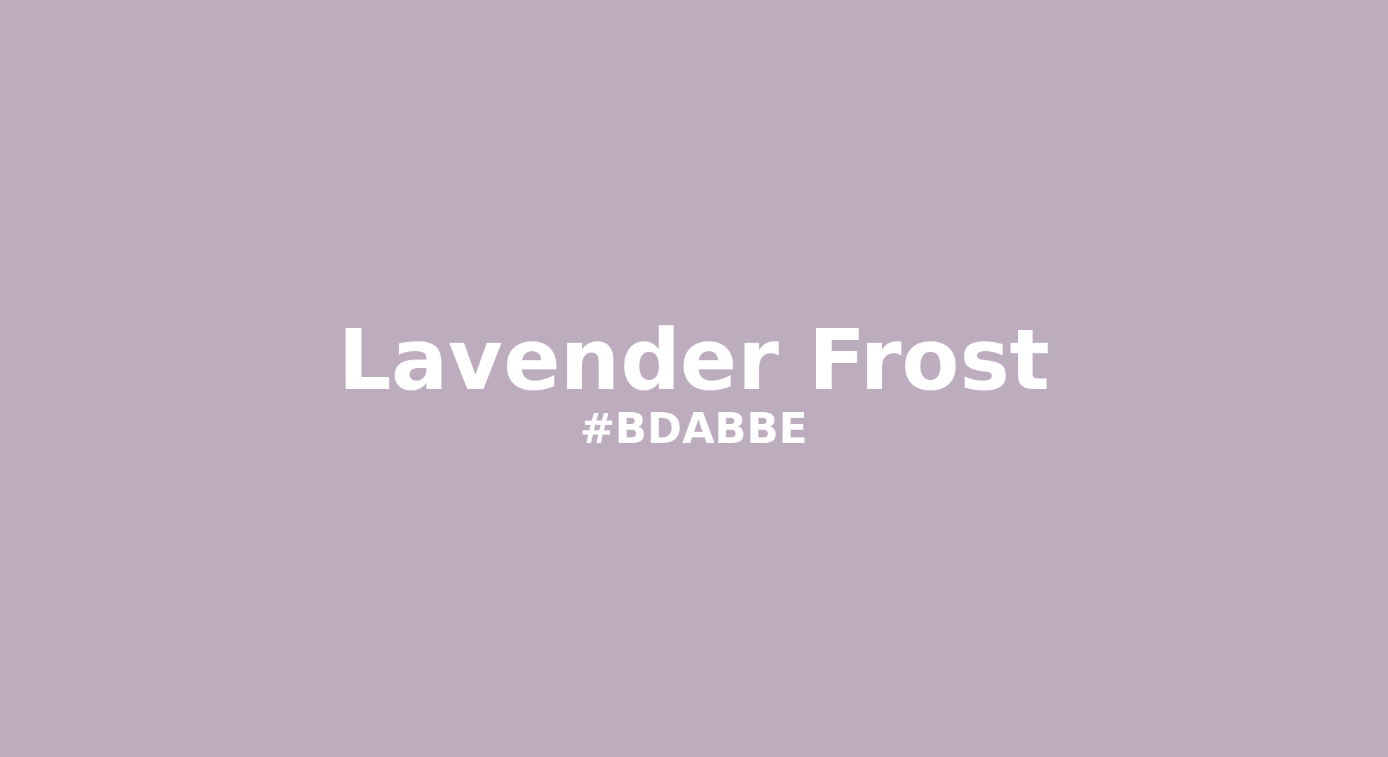 Hex Color #bdabbe | Printing Match PANTONE 15-3507 TCX | Color ...
