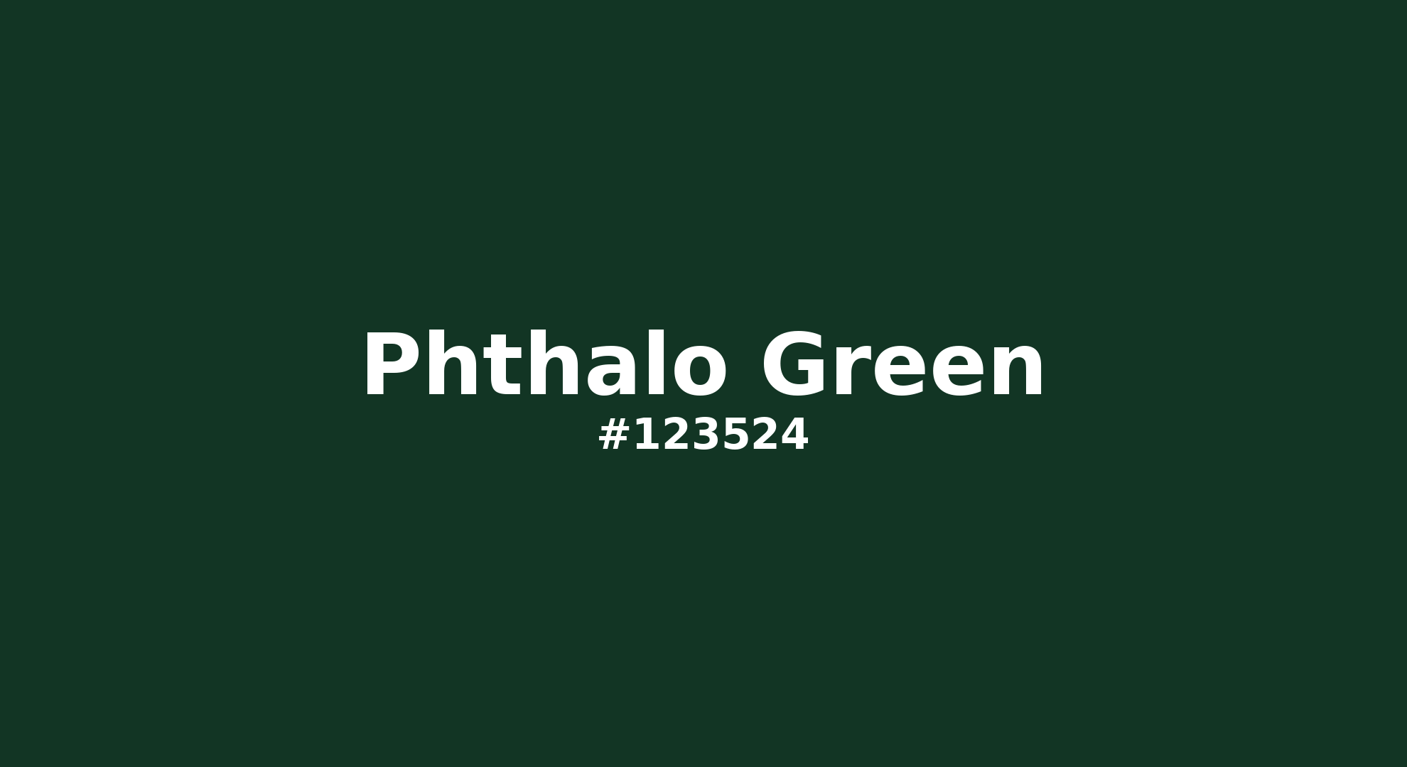 Phthalo Green Color | 123524 | Color conversion CMYK | Hsl | Rgb ...