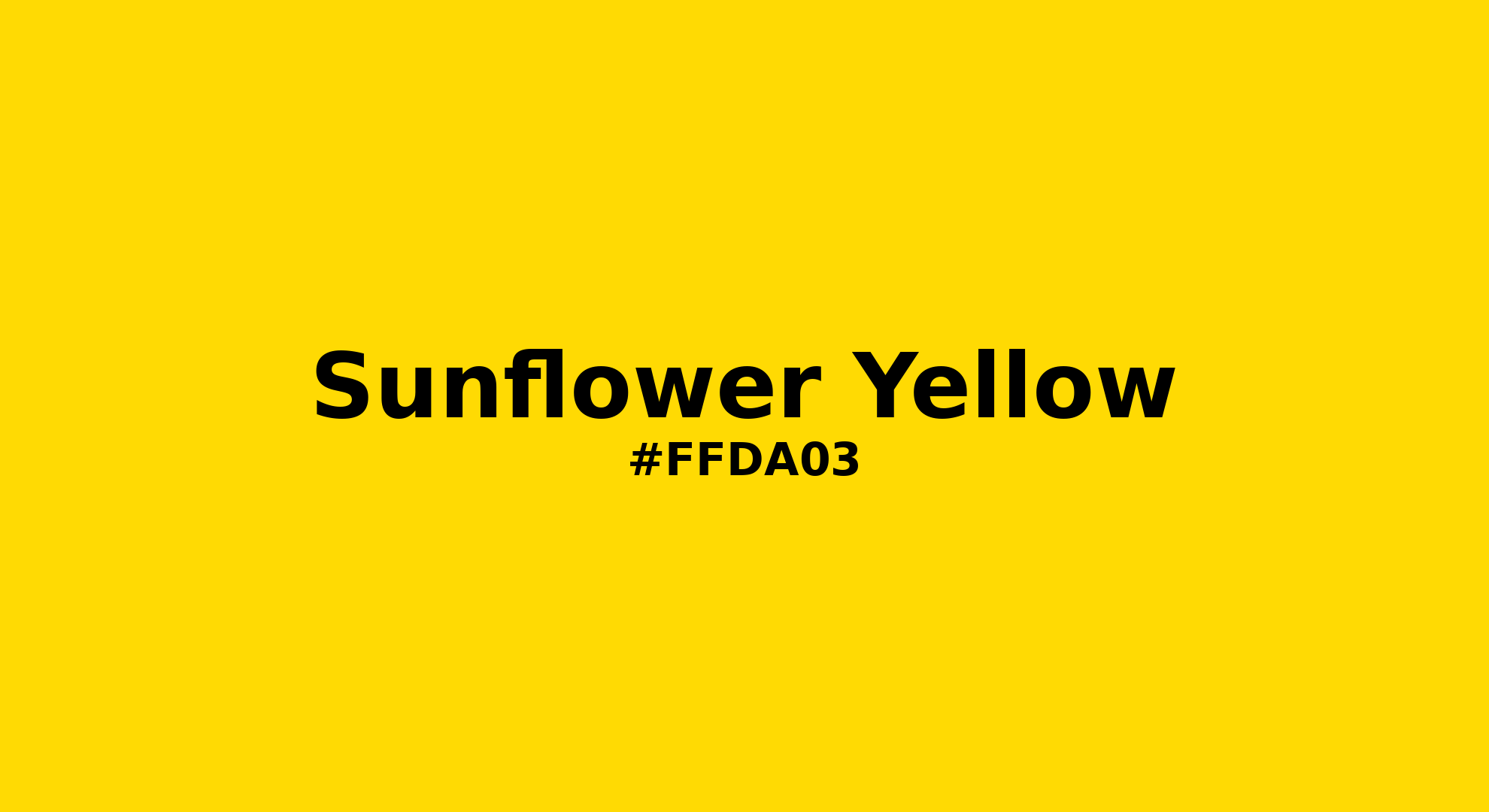 Sunflower Yellow Color | ffda03 | Color conversion CMYK | Hsl | Rgb ...
