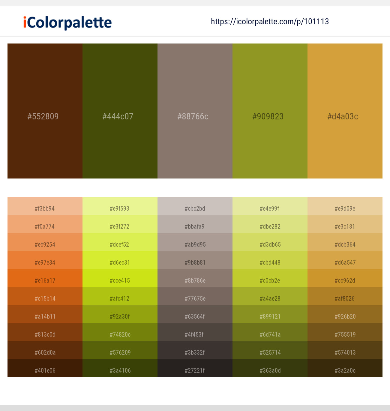 1 Latest Color Schemes with Americano And Old Gold Color tone ...