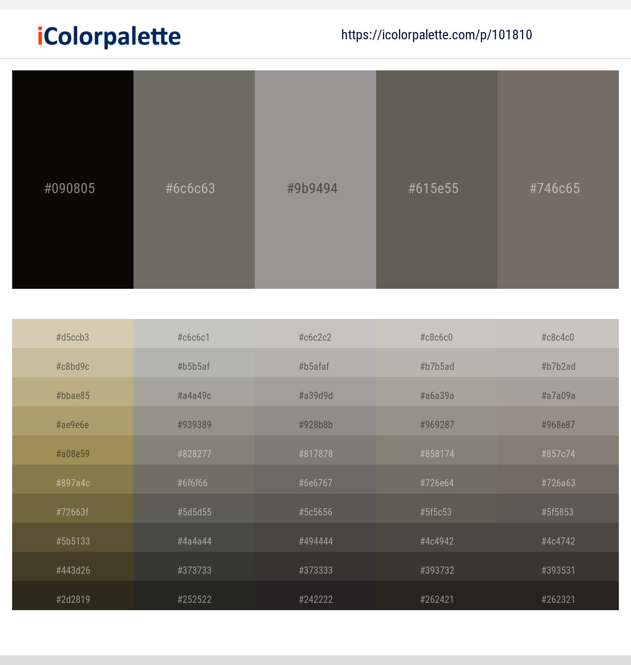 1 Latest Color Schemes with Marshland And Ironside Gray Color tone ...