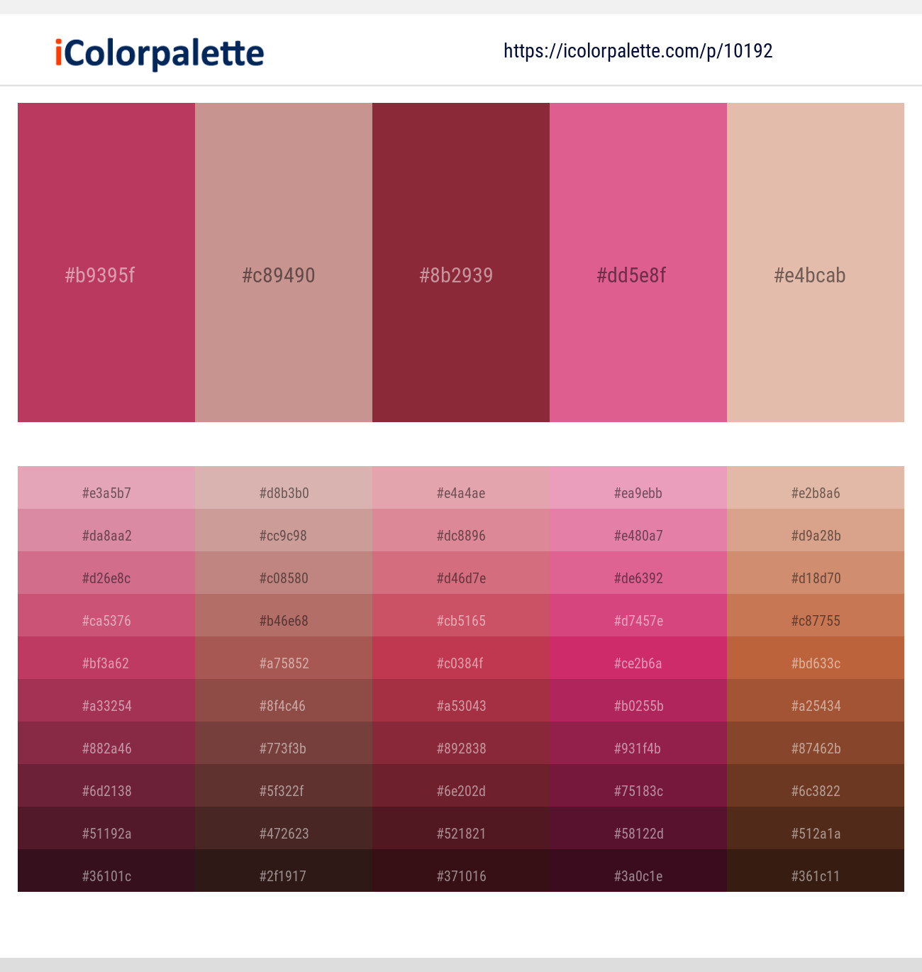 1 Latest Color Schemes with Cranberry And Rose Fog Color tone ...