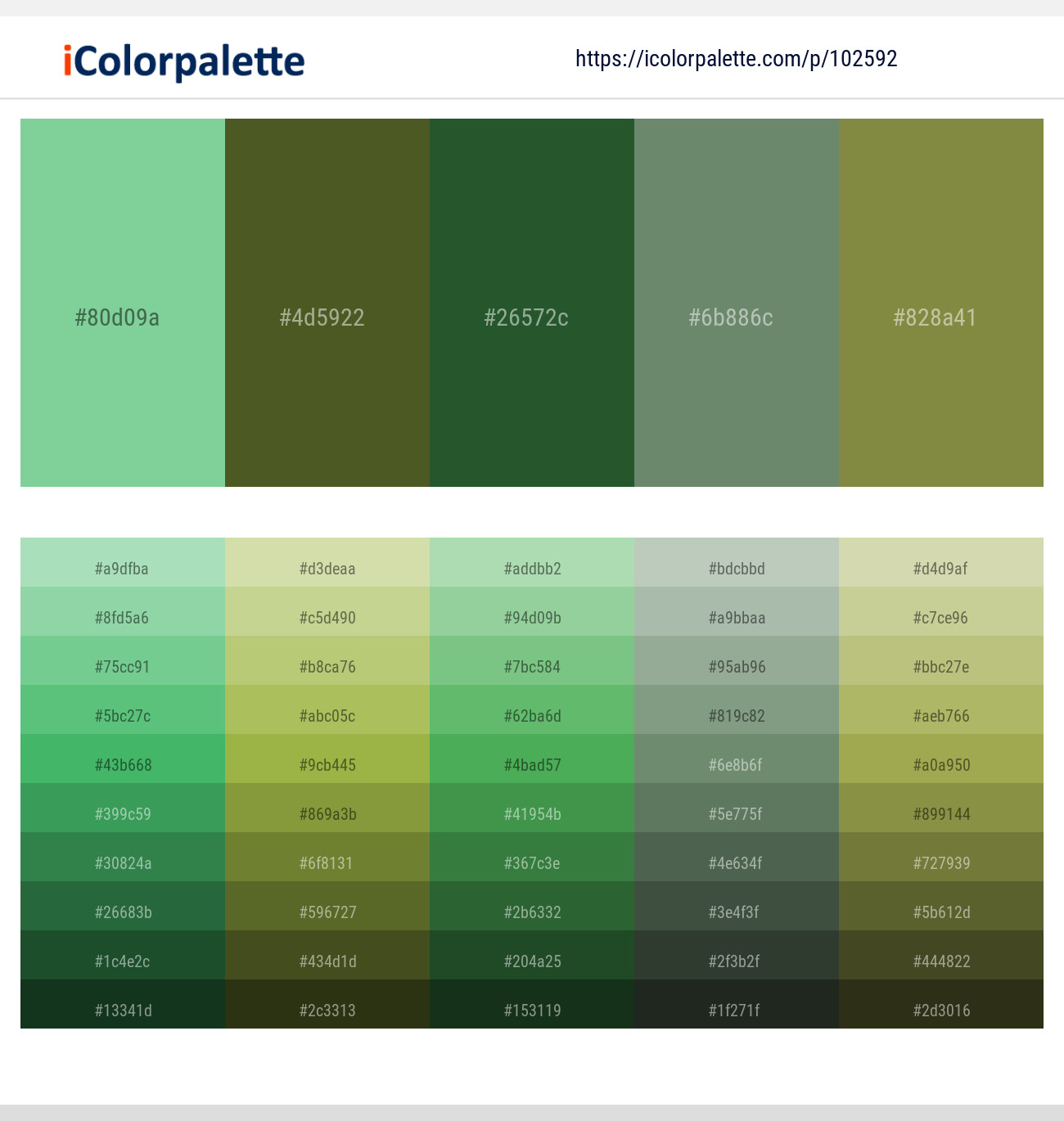3 Latest Color Schemes with Woodland And Laurel Color tone combinations ...