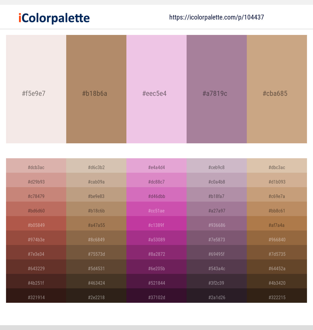 2+ Dawn Pink And Vanilla Ice Color Palettes & Gradient Ideas ...