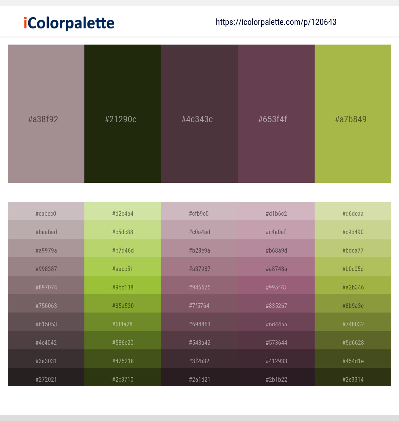 2+ Dusty Gray And Matterhorn Color Palettes & Gradient Ideas ...