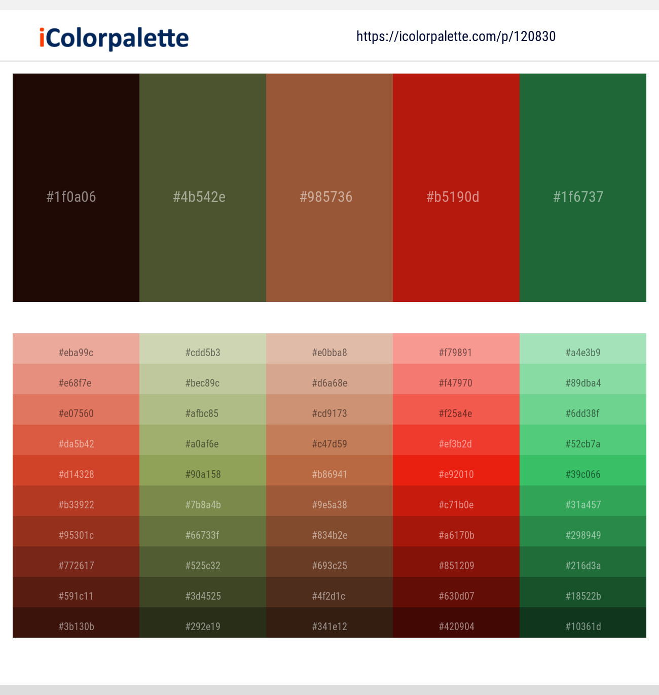 1 Latest Color Schemes with Woodland And Green Pea Color tone ...