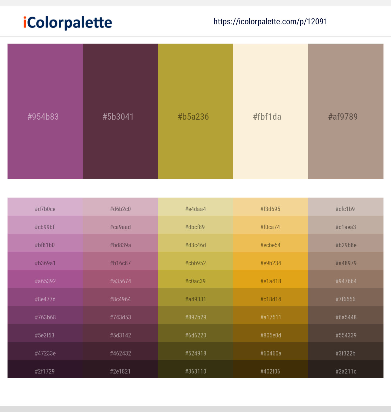 1+ Pearl Lusta And Del Rio Color Palettes & Gradient Ideas | iColorPalette