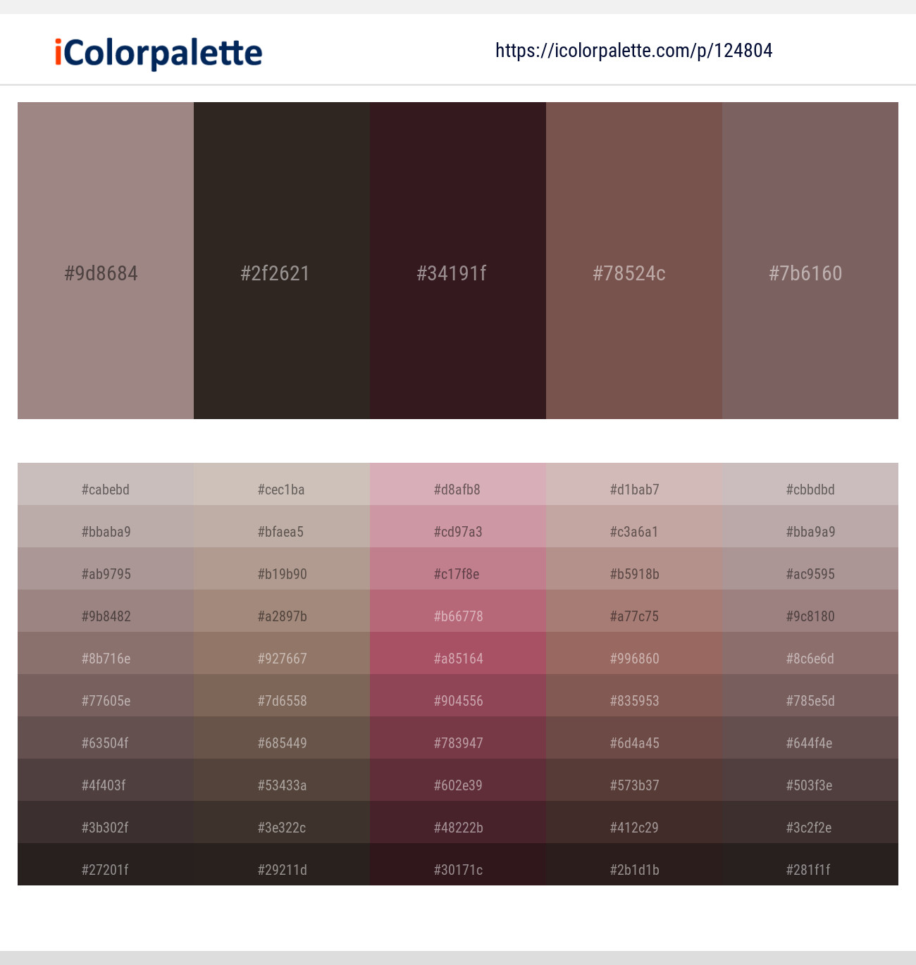1+ Cocoa Brown And Jon Color Palettes & Gradient Ideas | iColorPalette