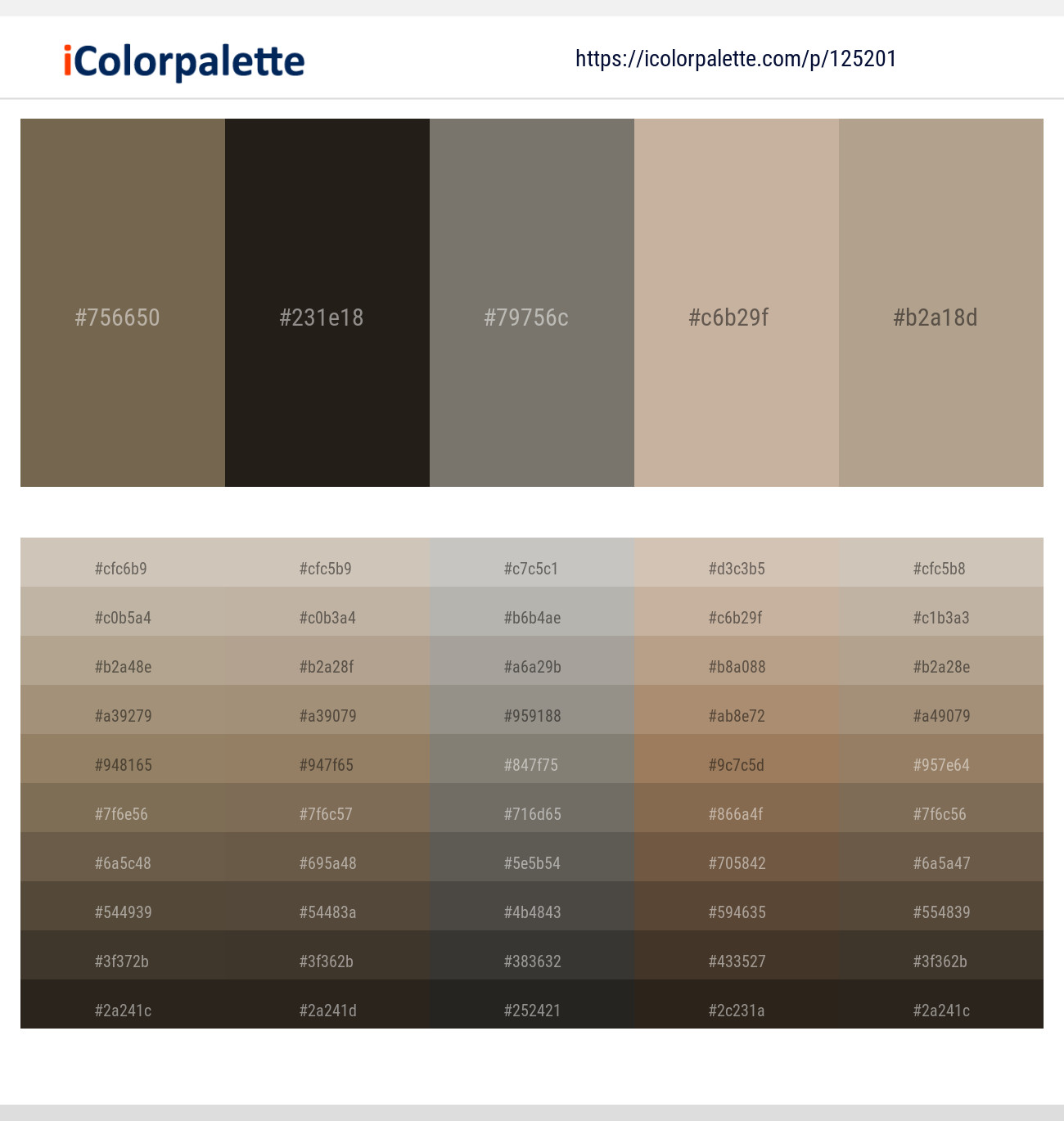 Go Ben – Zeus – Tapa – Rodeo Dust – Hillary Color scheme | iColorpalette