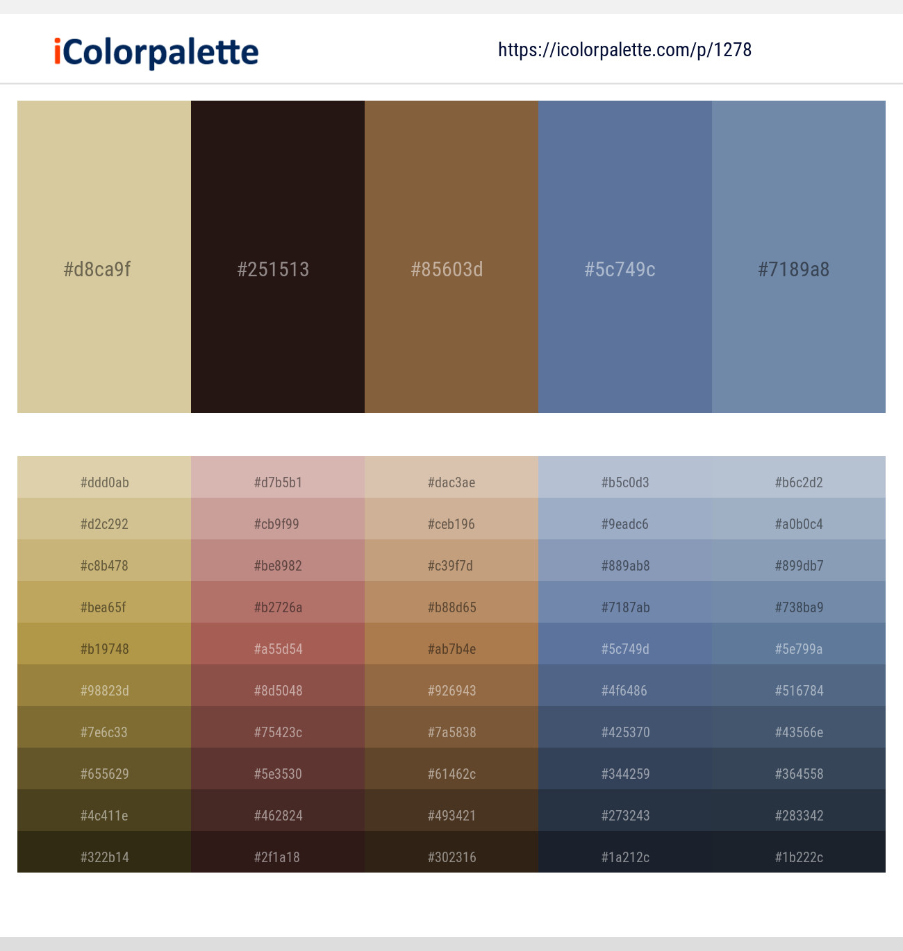 1 Latest Color Schemes with Spicy Mix And Waikawa Gray Color tone ...