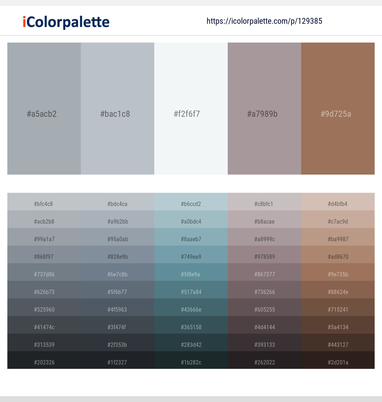 1 Latest Color Schemes with Aqua Haze And Dusty Gray Color tone ...