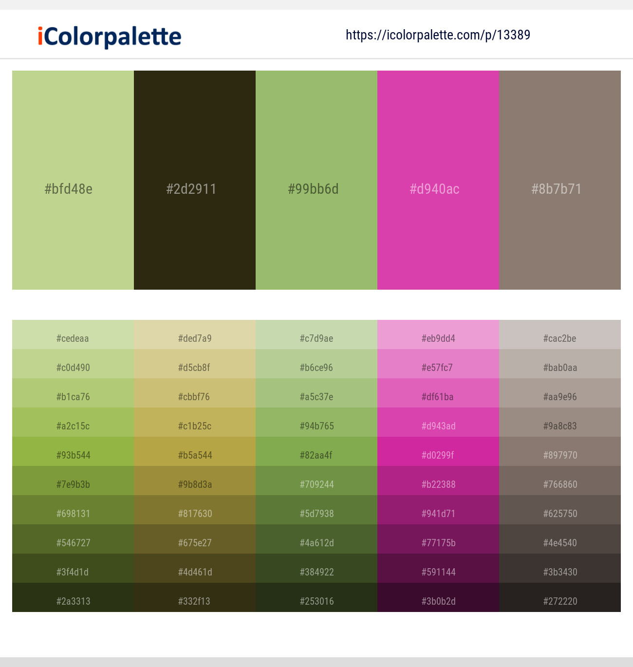 1 Latest Color Schemes with Olivine And Cerise Color tone combinations ...