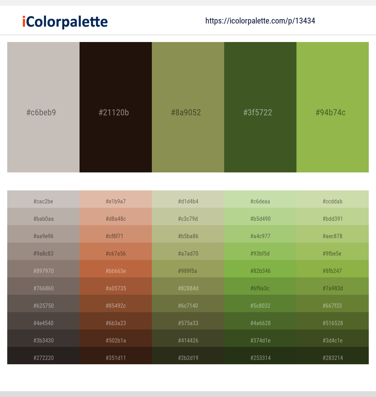 2 Latest Color Schemes with Silver Rust And Woodland Color tone ...