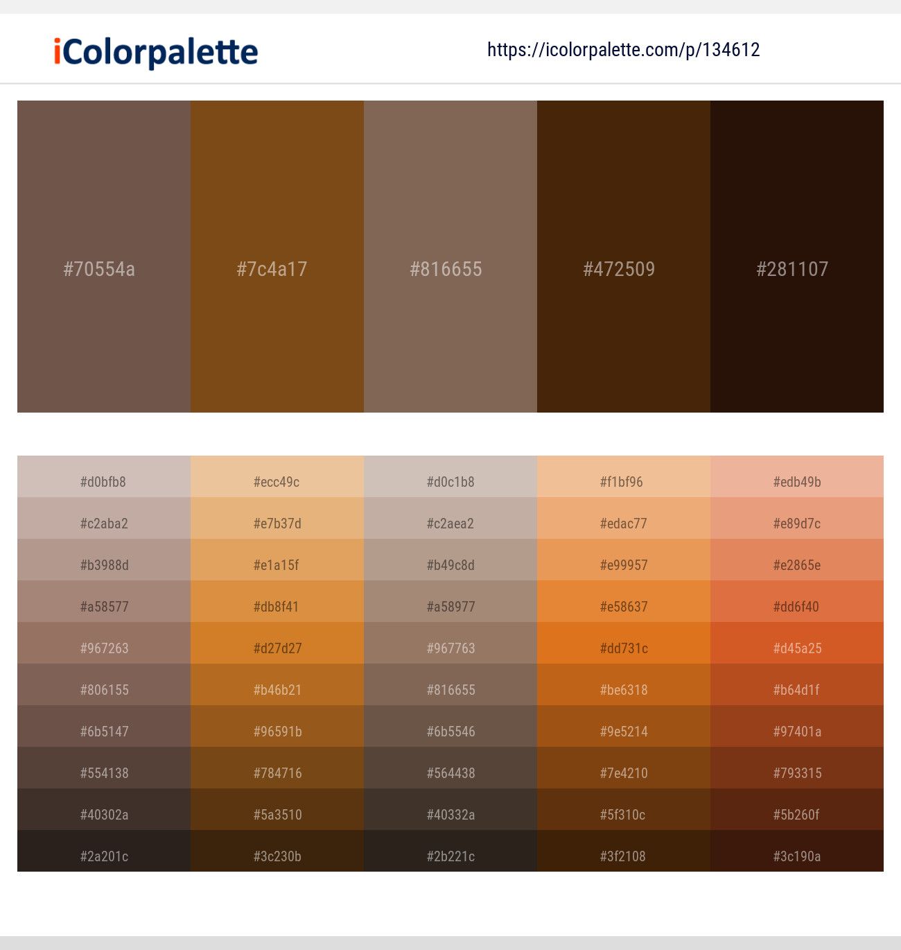 4 Latest Color Schemes with Bronze And Graphite Color tone combinations ...