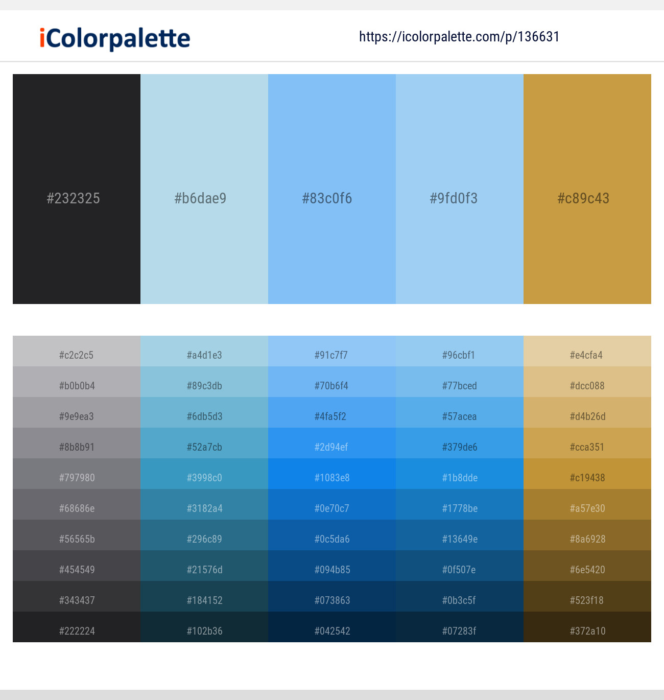 2+ Shark And Spindle Color Palettes & Gradient Ideas | iColorPalette