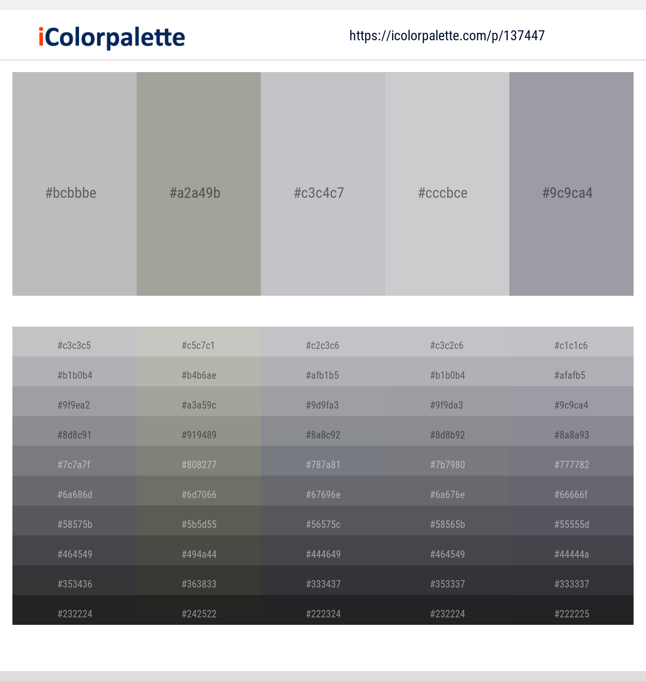 2 Latest Color Schemes with French Gray And French Gray Color tone ...