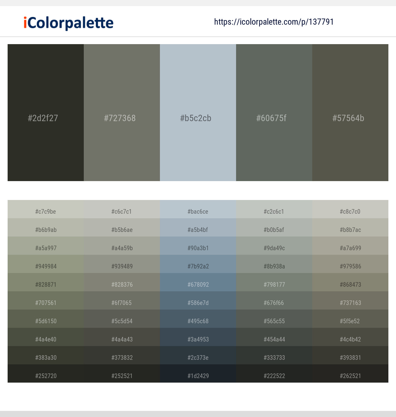 5 Latest Color Schemes with Heavy Metal And Heather Color tone ...