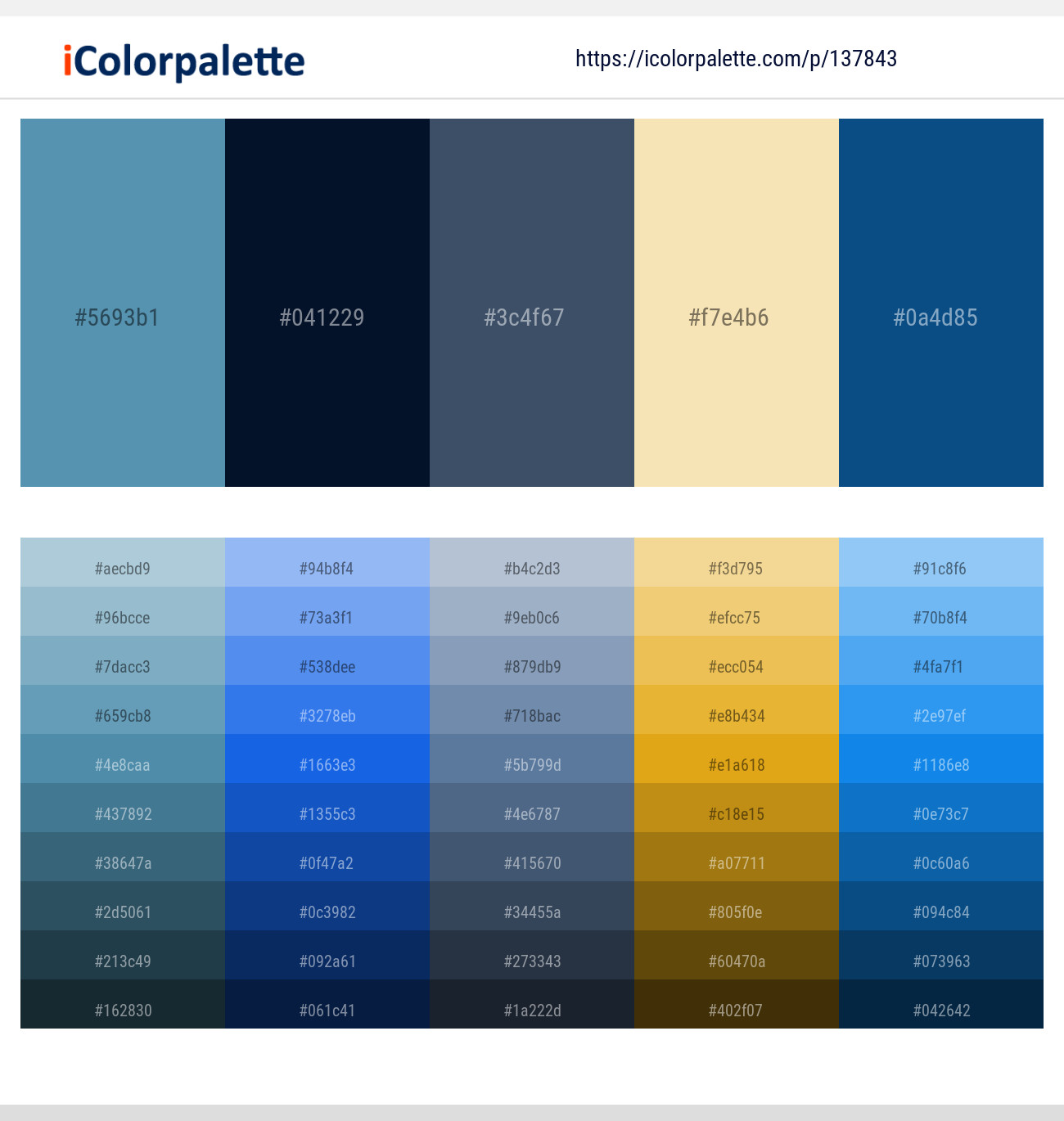 1 Latest Color Schemes with Hippie Blue And Venice Blue Color tone ...
