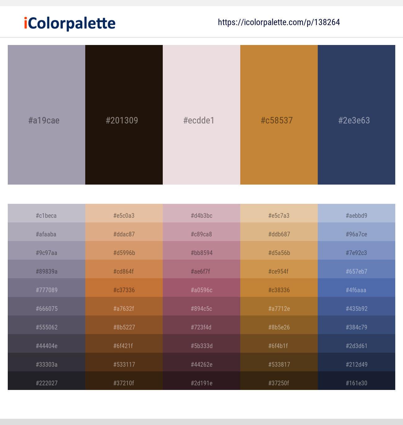 1+ Soft Peach And Rhino Color Palettes & Gradient Ideas | iColorPalette
