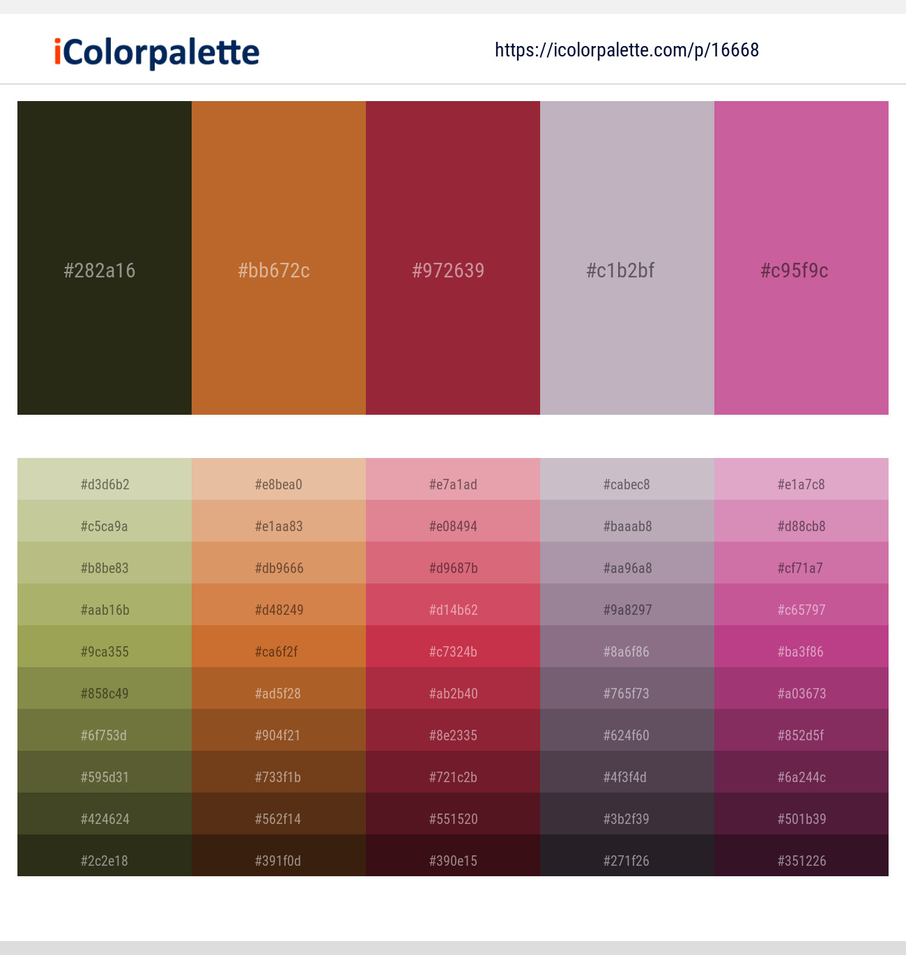 1 Latest Color Schemes with Black Olive And Tuscany Color tone ...