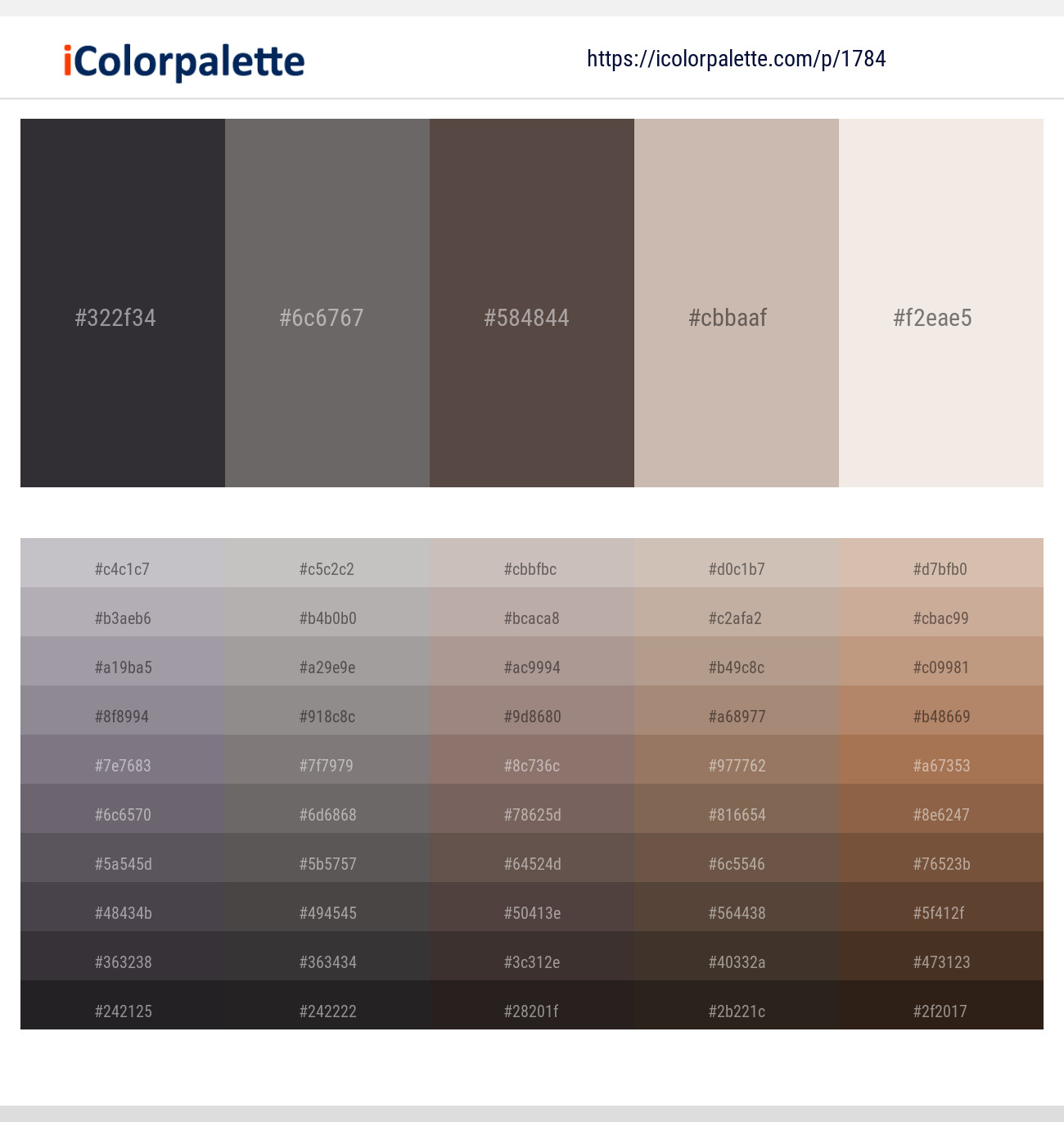 1 Latest Color Schemes with Dove Gray And Dawn Pink Color tone ...