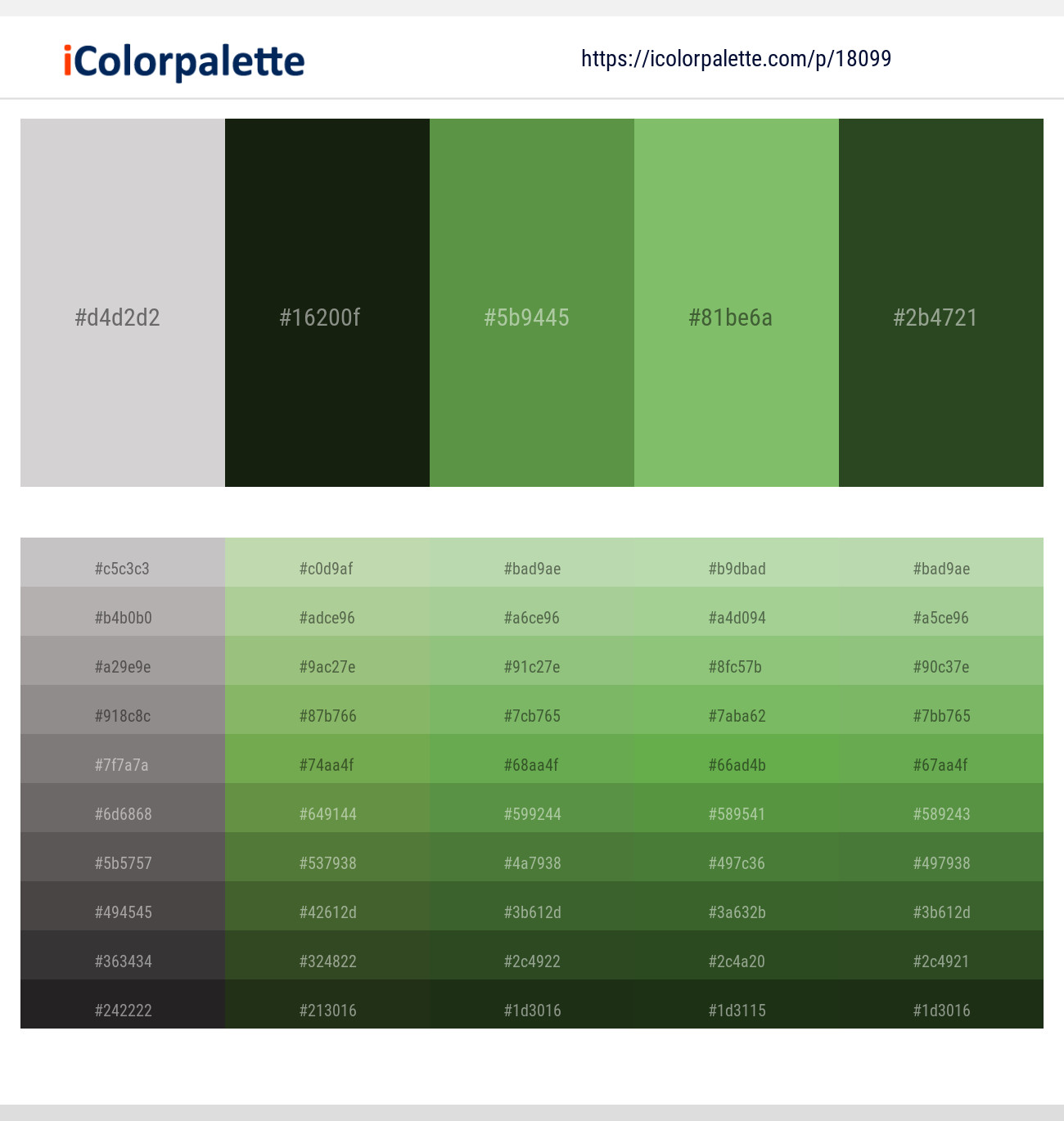 1+ Hippie Green And Mantis Color Palettes & Gradient Ideas | iColorPalette