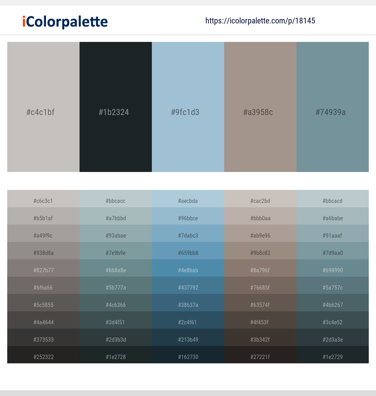 2+ Shark And Juniper Color Palettes & Gradient Ideas | iColorPalette