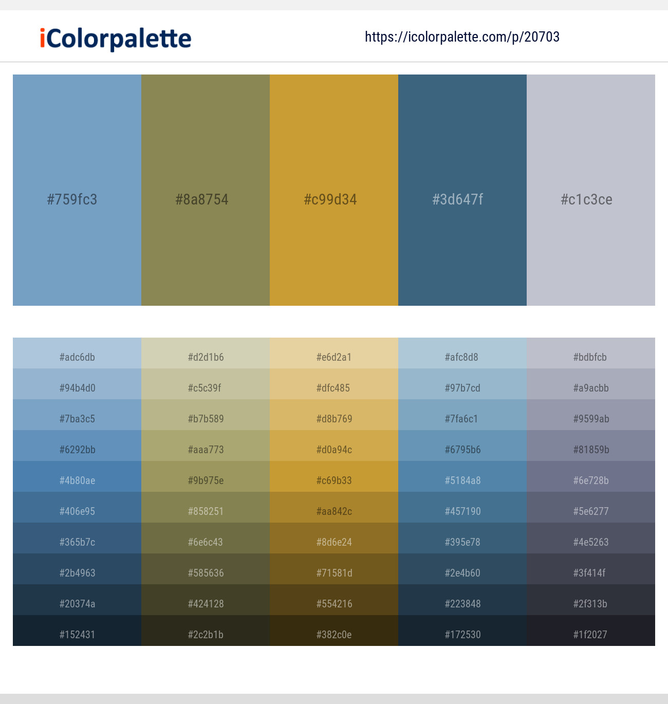 1 Latest Color Schemes with Old Gold And Ghost Color tone combinations ...
