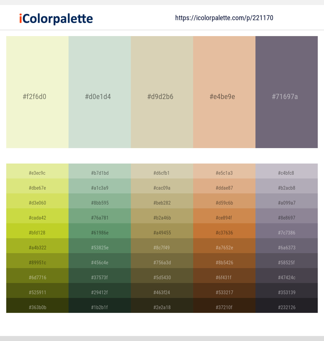 Tusk – Sea Mist – Akaroa – Cashmere – Salt Box Color scheme | iColorpalette