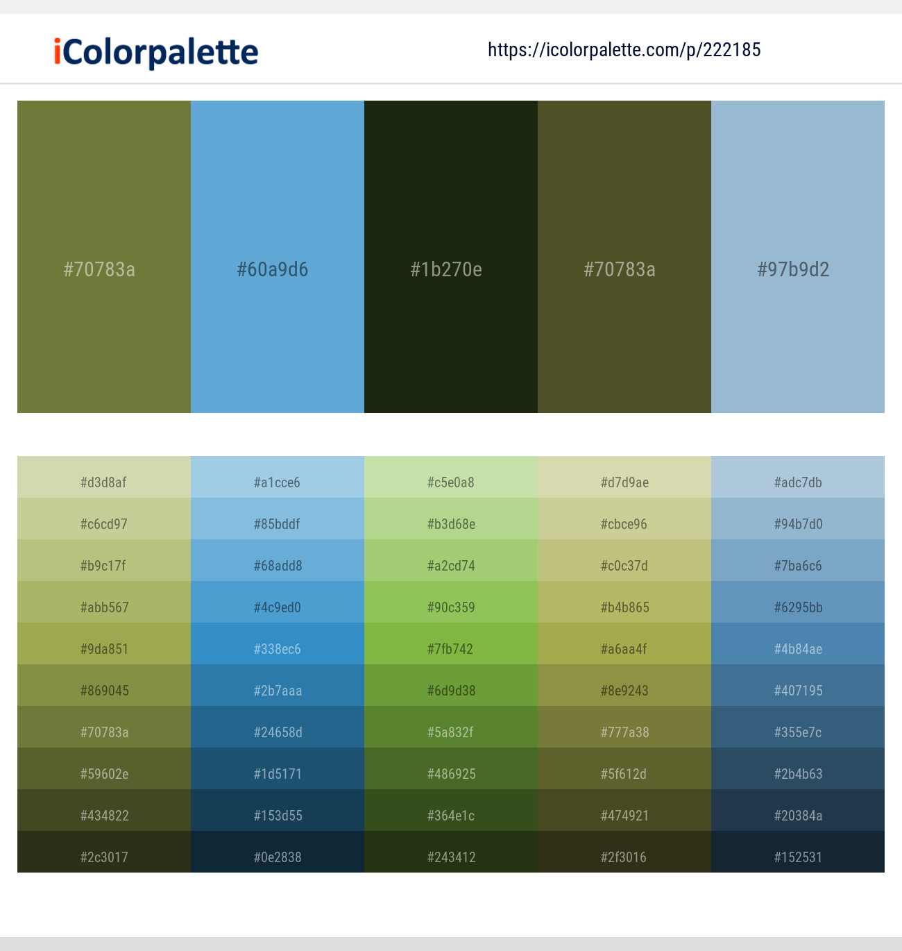 Yellow Metal – Shakespeare – Seaweed – Woodland – Polo Blue Color ...