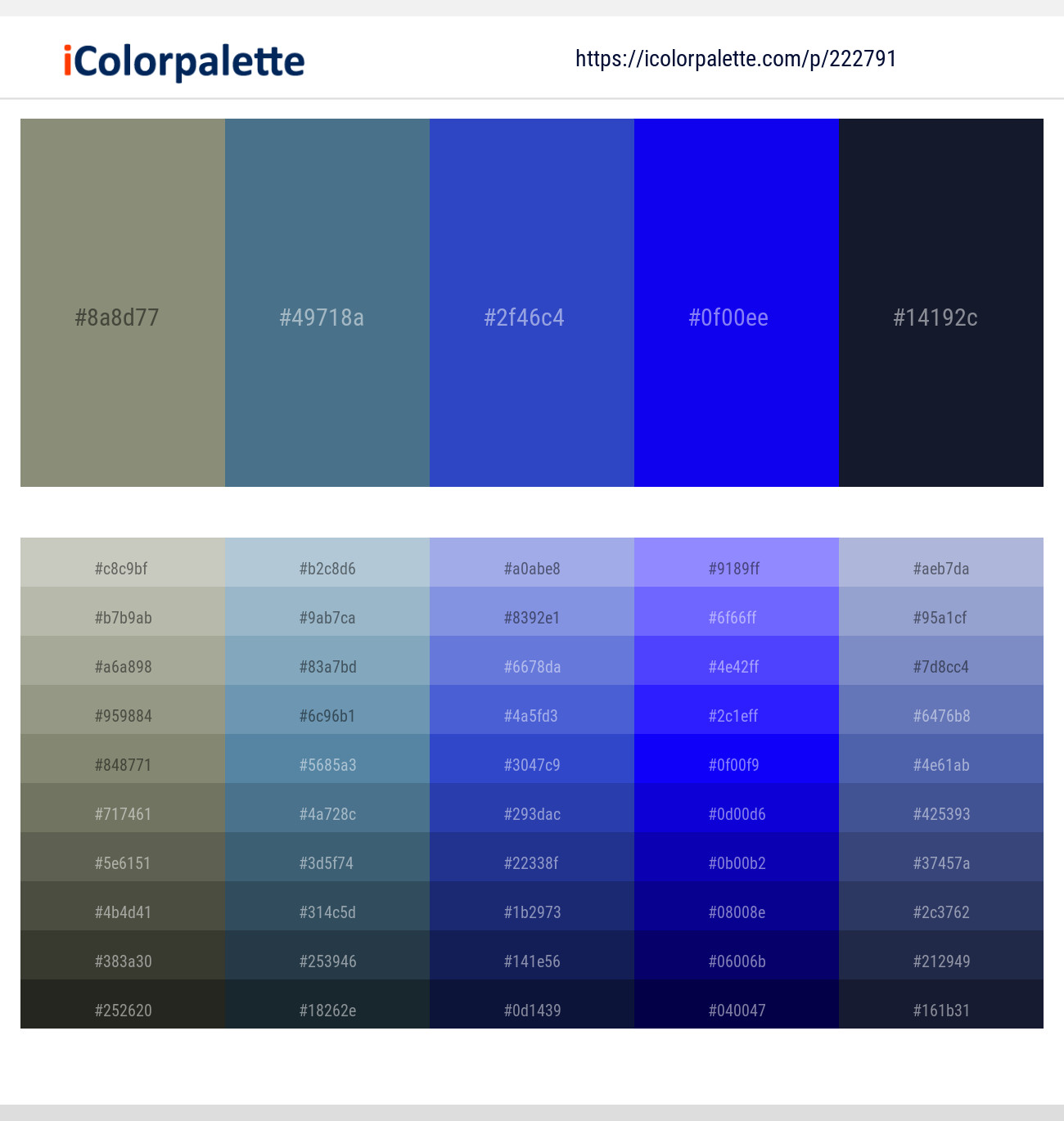 14 Latest Color Schemes with Royal Blue And Blue Color tone ...