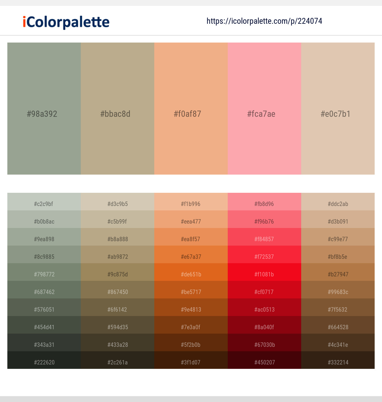 73 Latest Color Schemes with Light Pink And Tan Color tone combinations ...