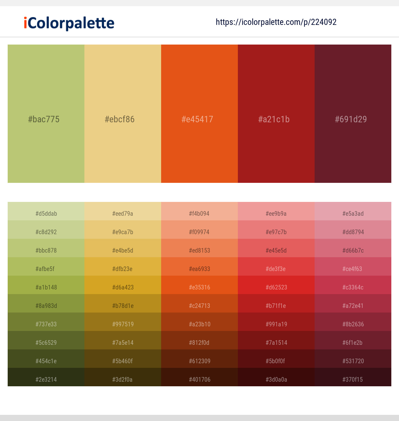 Wild Willow – Chalky – Hot Cinnamon – Roof Terracotta – Persian Plum ...