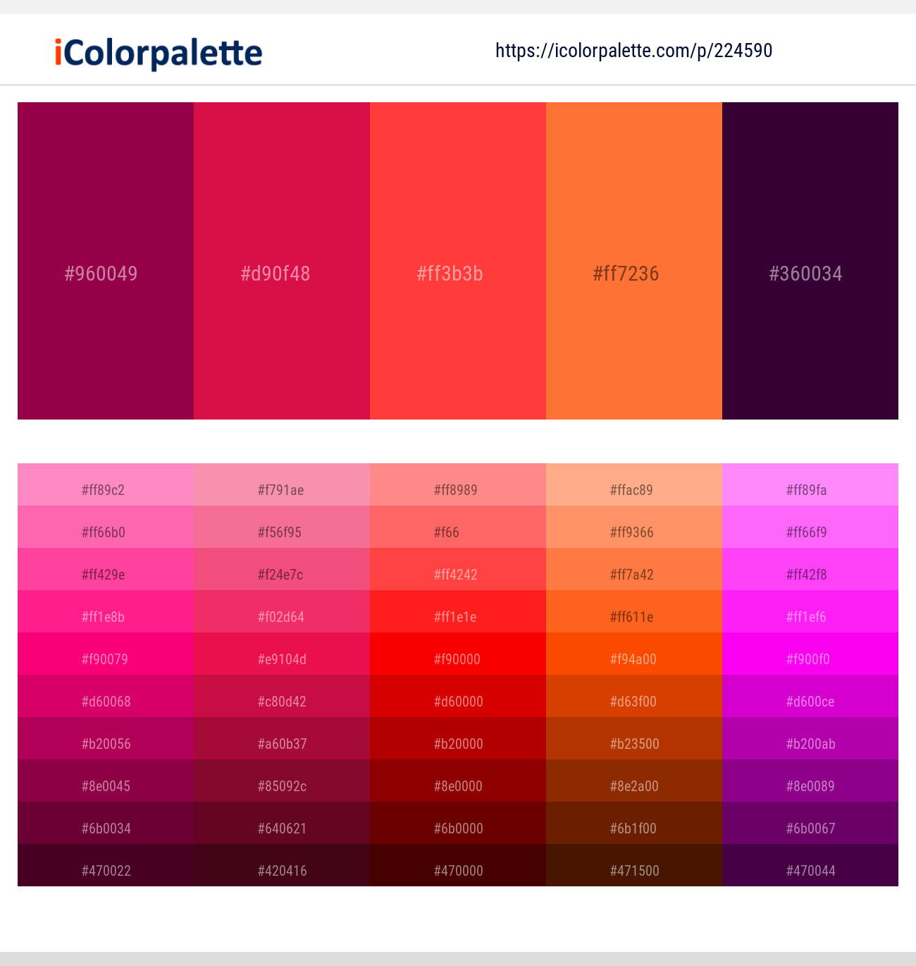 Fresh Eggplant – Crimson – Coral Red – Burning Orange – Barossa Color ...