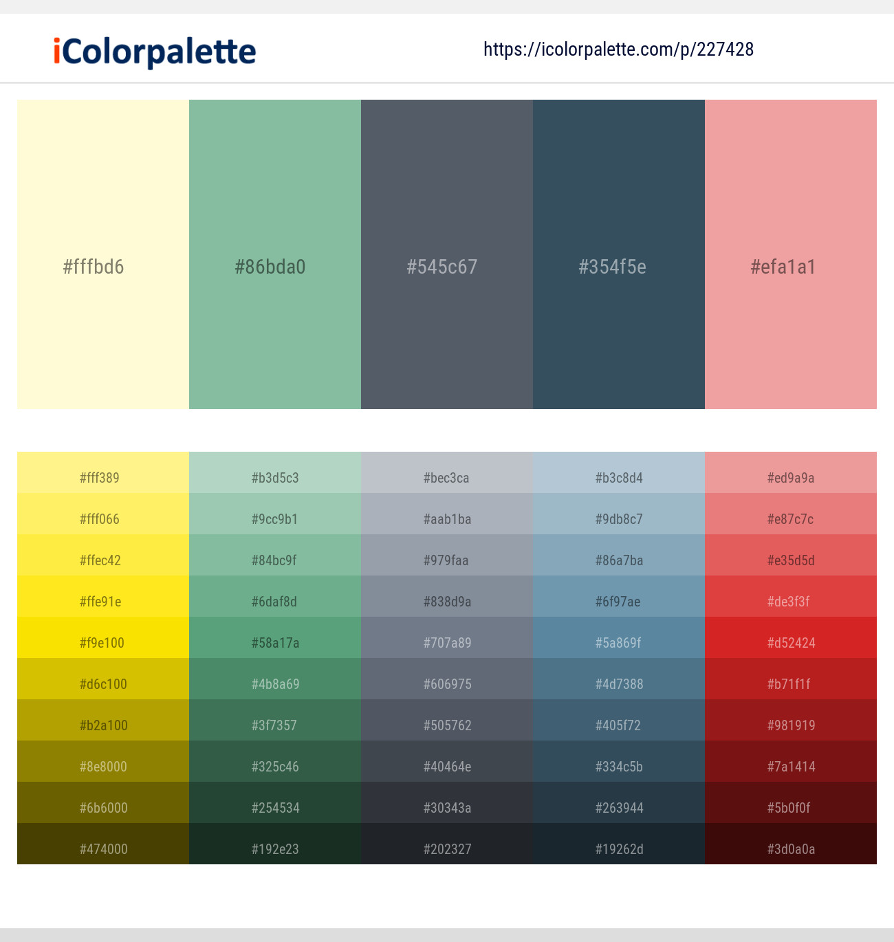 Scotch Mist – Acapulco – Shuttle Gray – Pickled Bluewood – Sea Pink ...