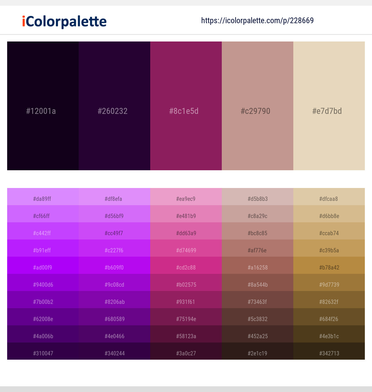 16+ Indigo And Beige Color Palettes & Gradient Ideas | iColorPalette