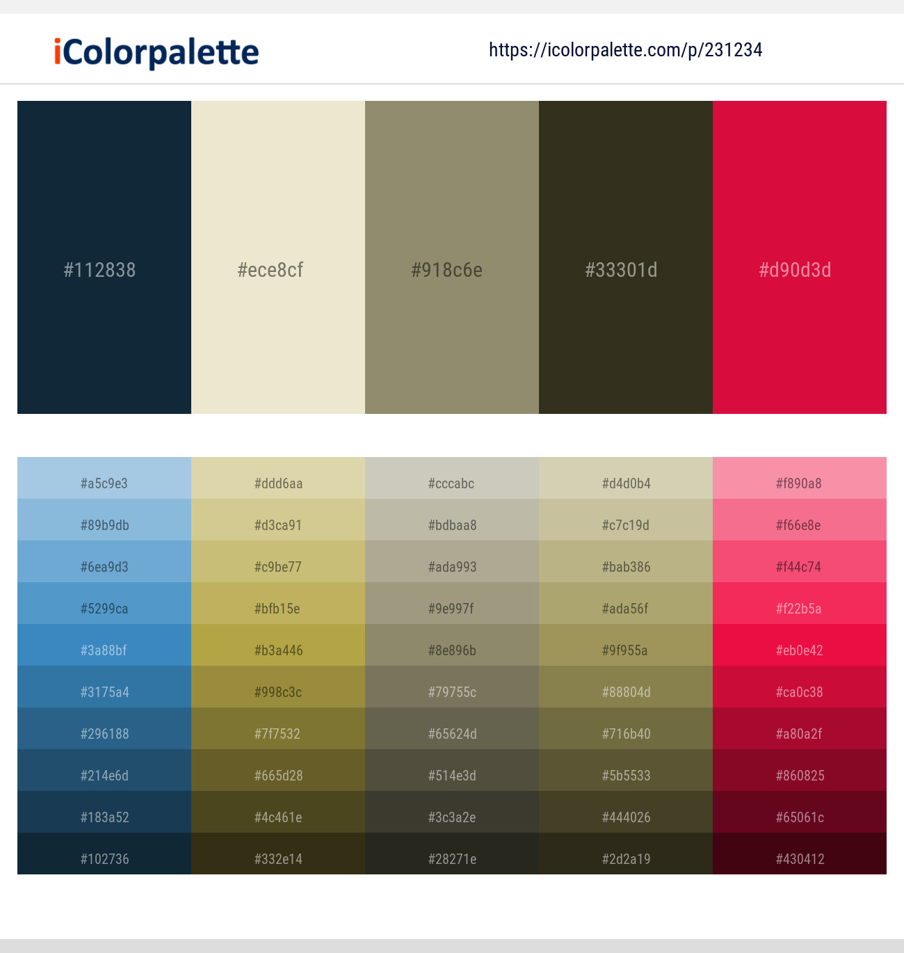 Firefly – Aths Special – Arrowtown – Birch – Crimson Color scheme ...