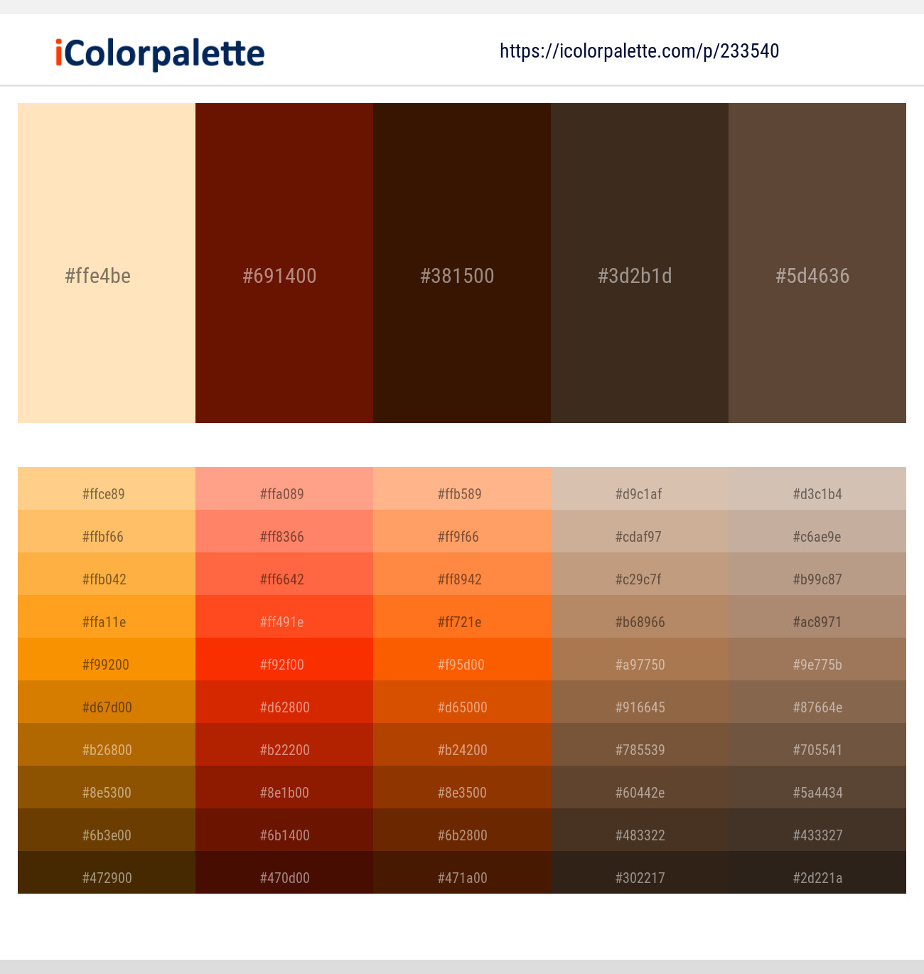 11 Latest Color Schemes with Bisque And Maroon Color tone combinations ...