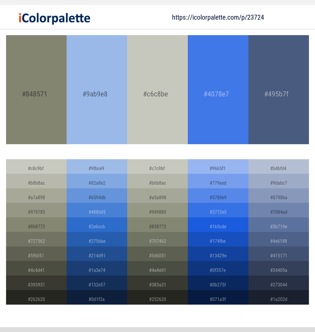 1+ Royal Blue And Blue Bayoux Color Palettes & Gradient Ideas ...