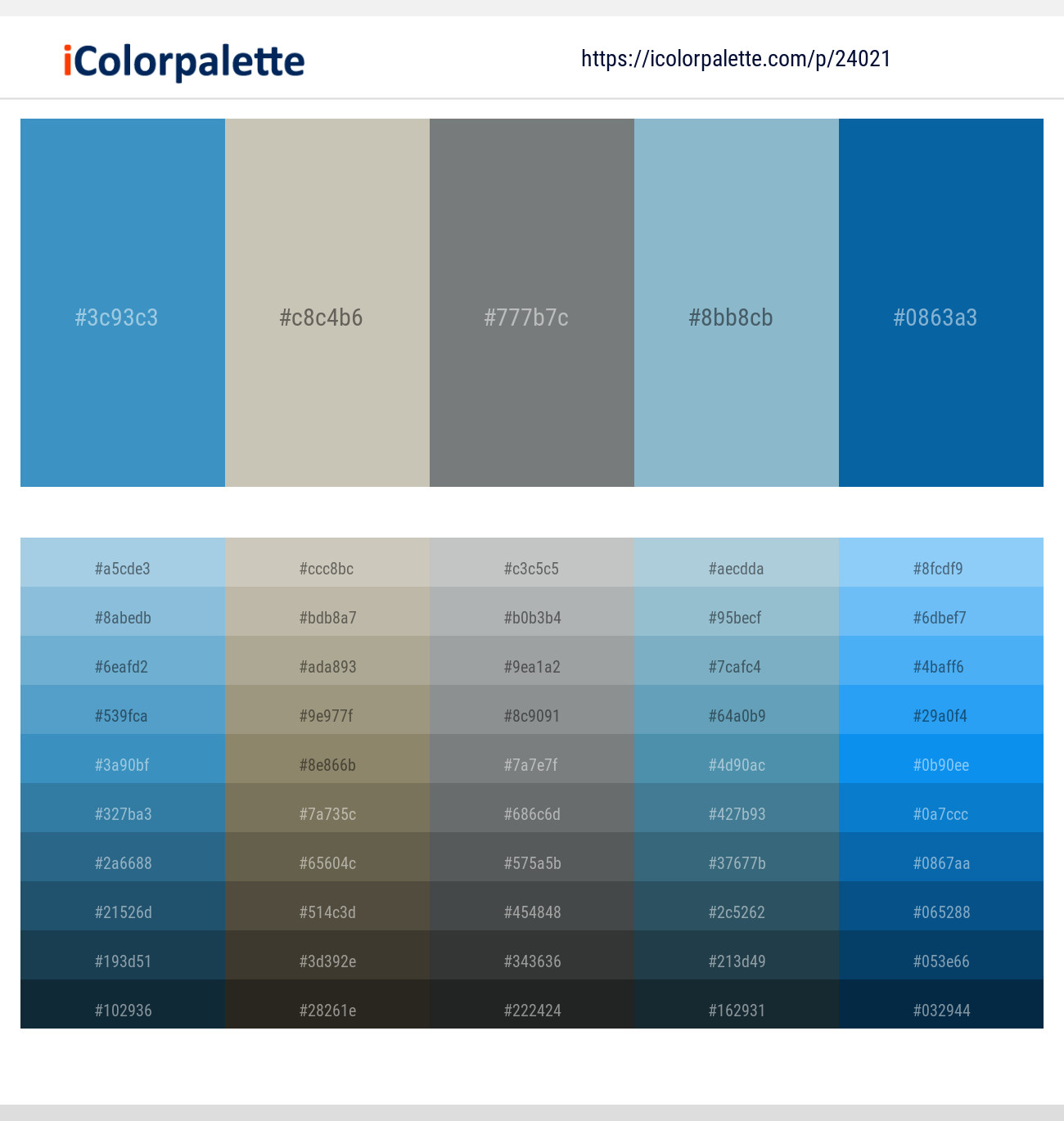 3 Latest Color Schemes with Boston Blue And Ash Color tone combinations ...